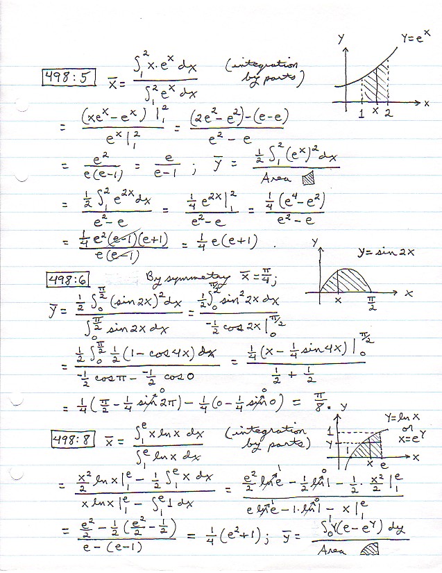 Math 21B Homework and Exam Solutions