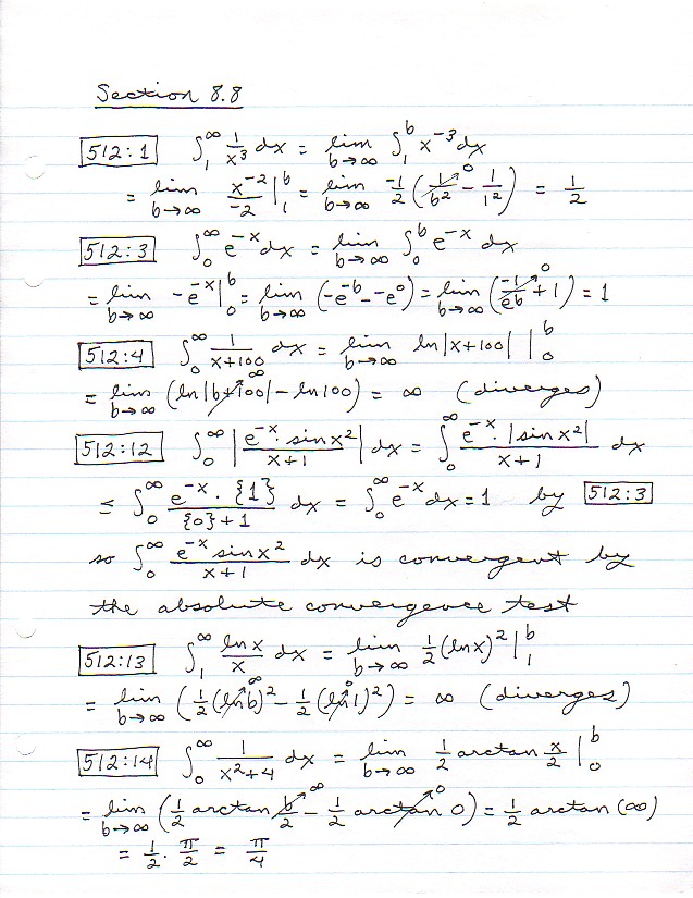 Math 21B Homework and Exam Solutions