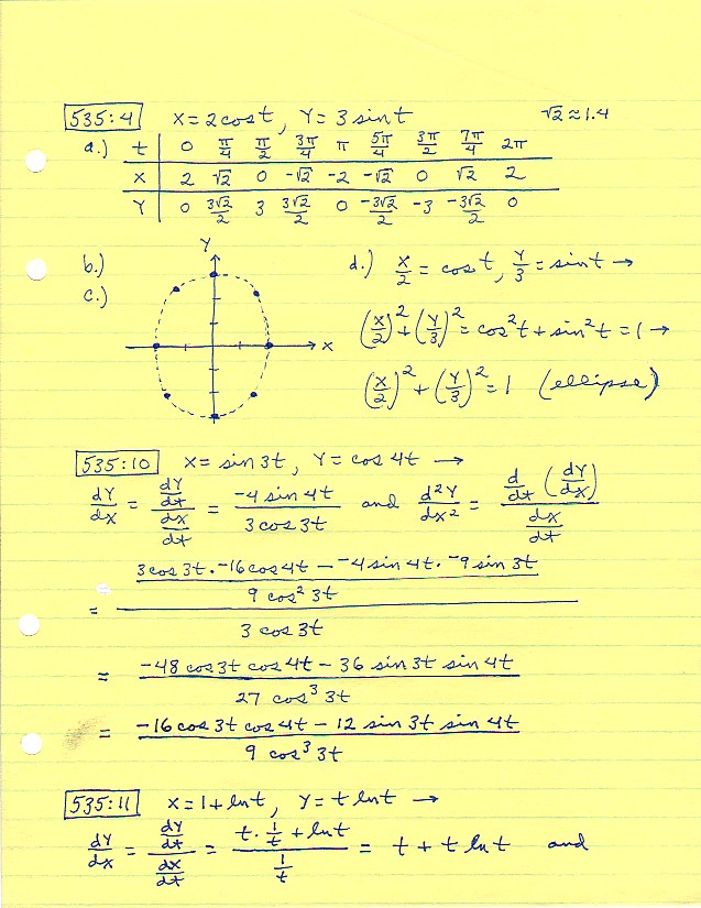 Math 21B Homework and Exam Solutions